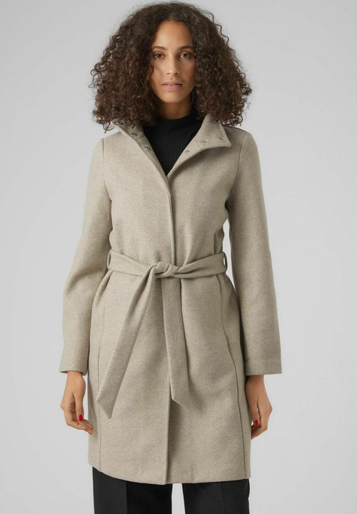 Vero Moda VMPOPNOELLE - Klassinen takki - dark grey melange ...