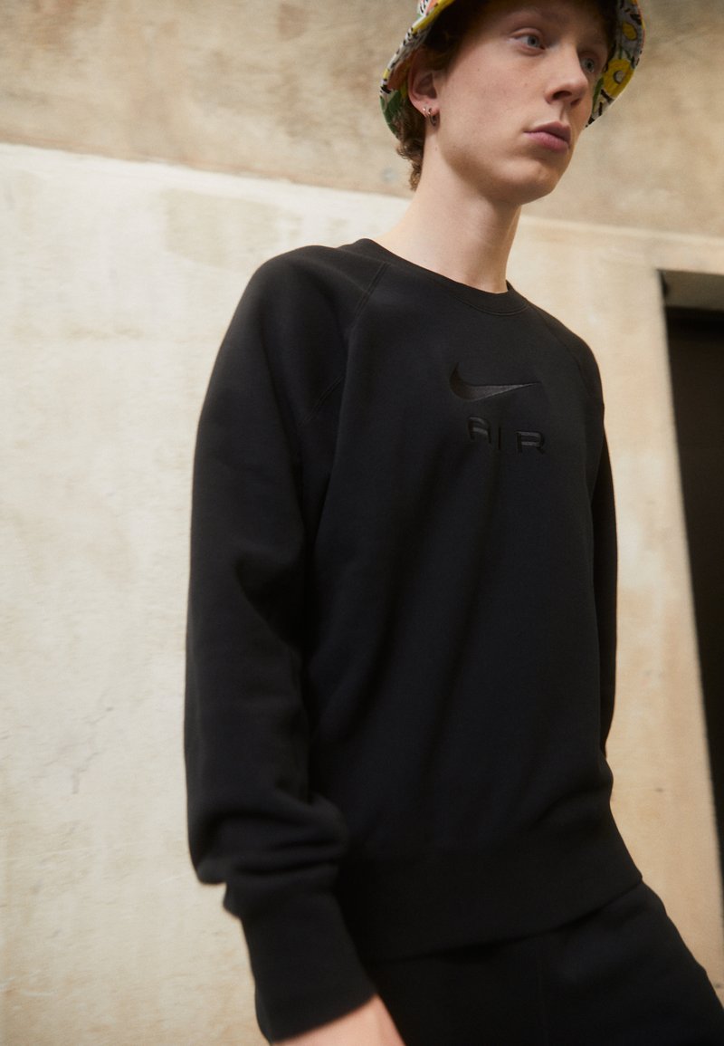 Nike Sportswear M M NSW NIKE AIR FT CREW - Sweatshirt - black - Zalando.ie