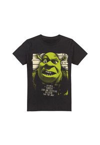 Cotton Soul SHREK OGRE MUGSHOT - Print T-shirt - black - Zalando