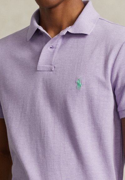 Polo Ralph Lauren SLIM FIT MESH POLO SHIRT - Polo shirt - pastel purple heather/lilac - Zalando ...
