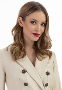 faina Veste en cuir - wollweiss/blanc - ZALANDO.FR