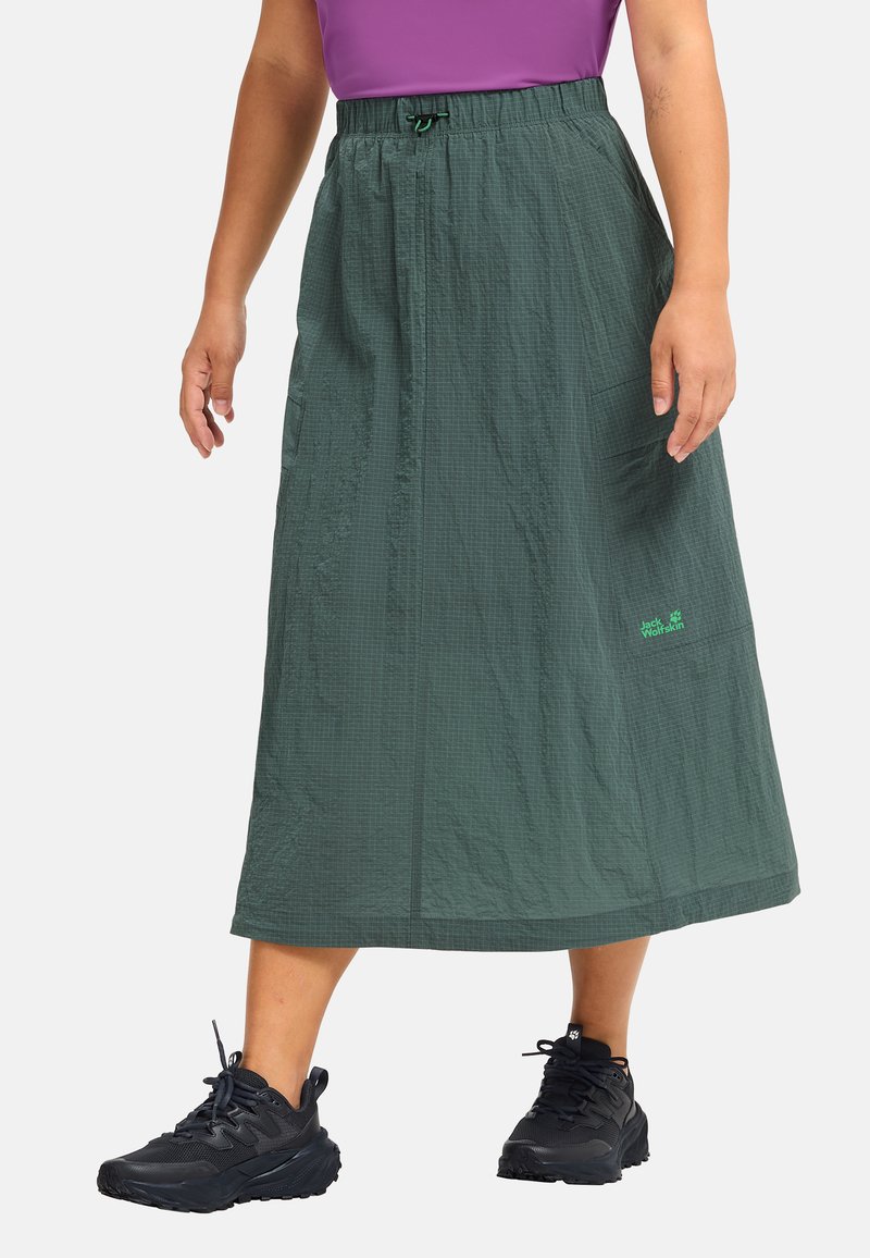 Jack Wolfskin FIND THE WILD - A-line skirt - sago palm/green - Zalando