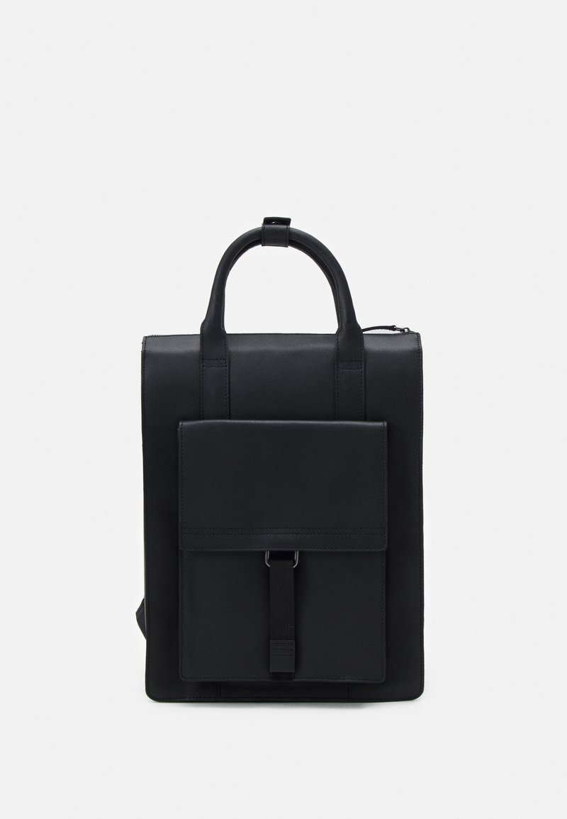 Zign LEATHER UNISEX - Rucksack - black - Zalando.ie