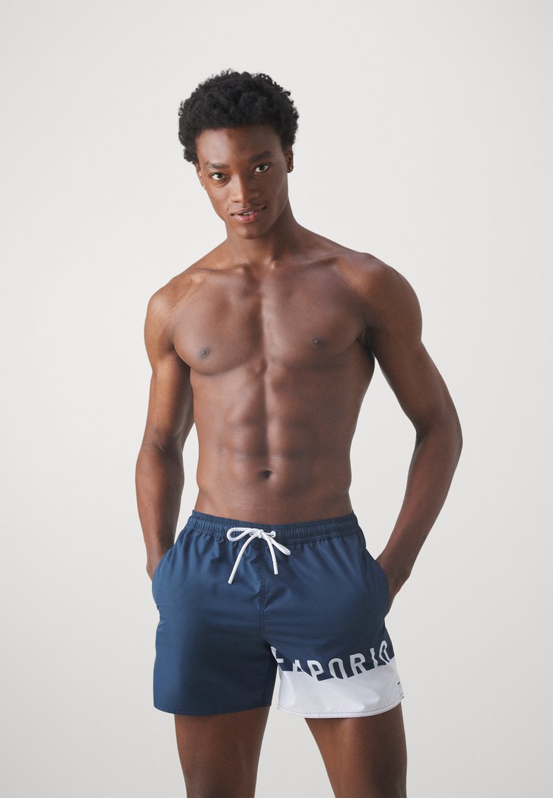 Emporio Armani SWIMWEAR - Bañador - navy/white/azul marino - Zalando.es