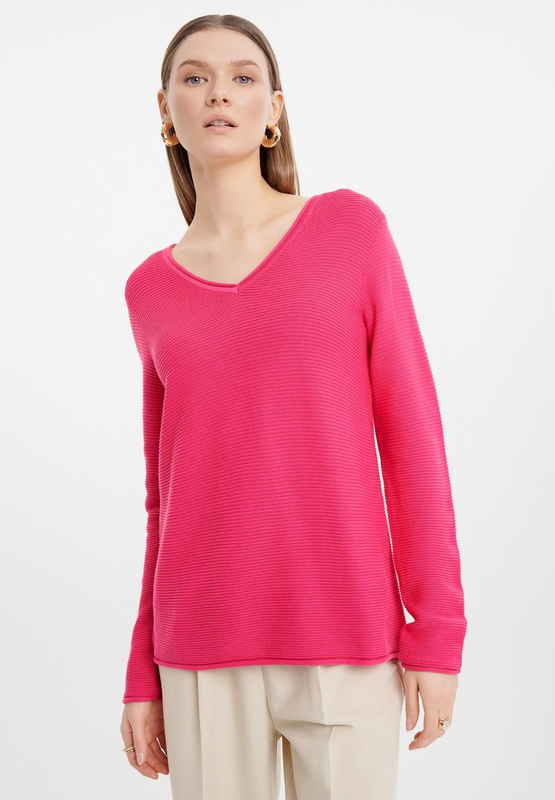 Greenpoint Strickpullover - pink/pink meliert - Zalando.de