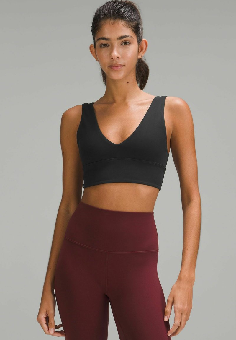 Lululemon ALIGN™ V-NECK A/B - Sport-BH mit mittlerer Stützkraft - black ...