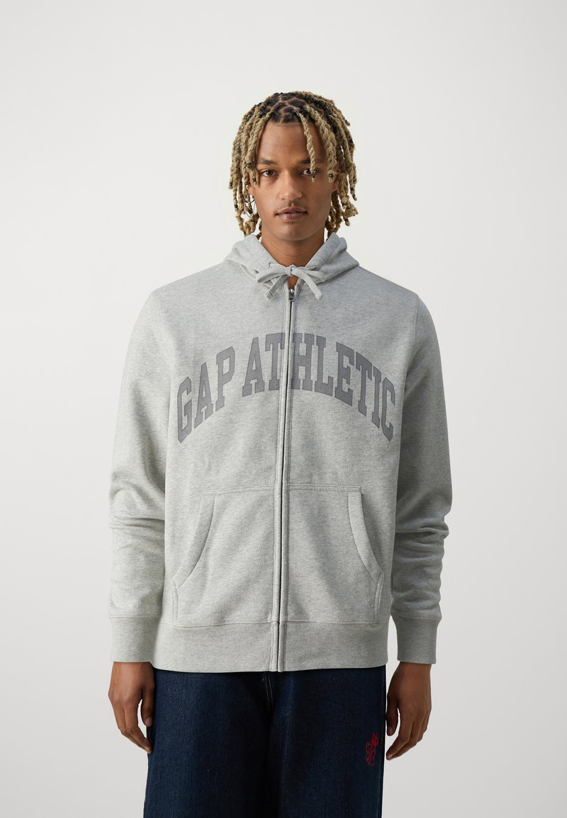 GAP LOGO - Sweatjacke - light heather grey/hellgrau - Zalando.ch