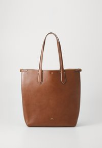 Polo Ralph Lauren BELLPORT LEATHER NORTH SOUTH TOTE - Cabas - cuoio/marron - ZALANDO