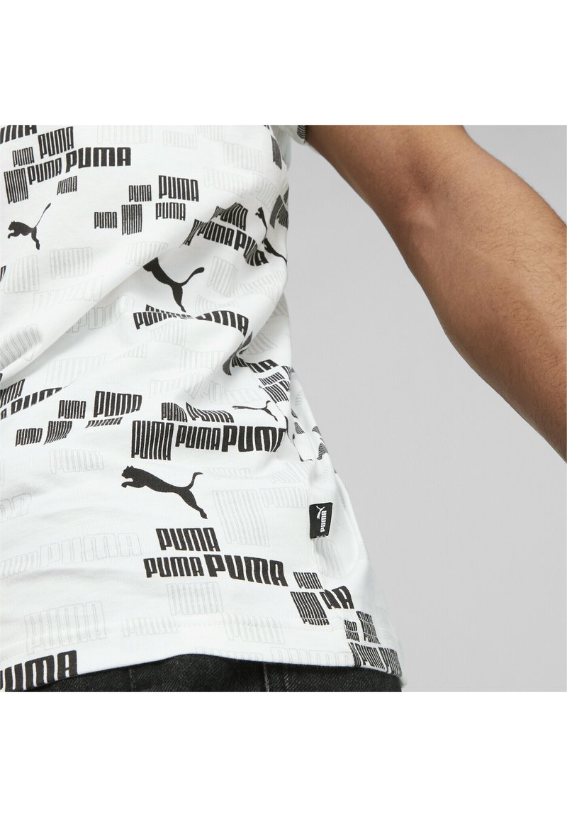Puma ESS LOGO LAB - T-shirt print - white/wit - Zalando.nl