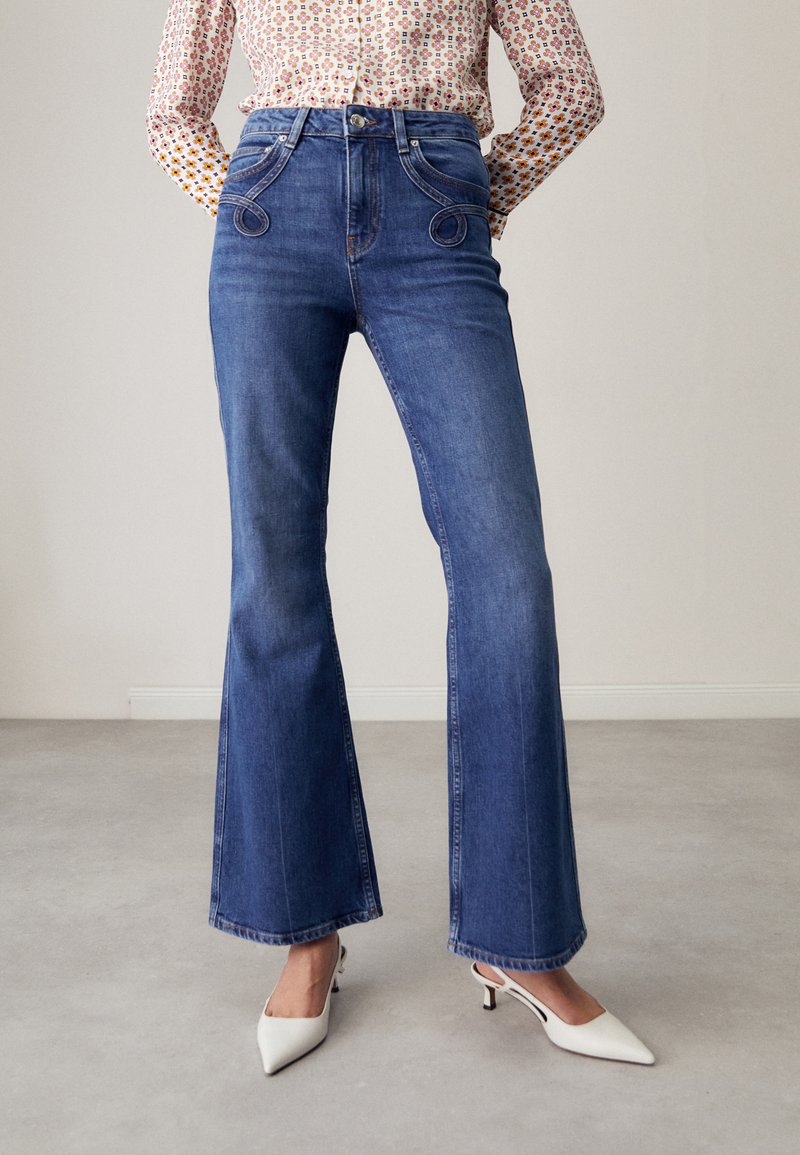 maje Relaxed fit jeans - bleu/blue - Zalando