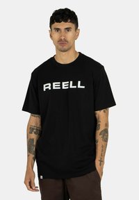 Reell ORIGIN LOGO - Print T-shirt - deep black/black - Zalando