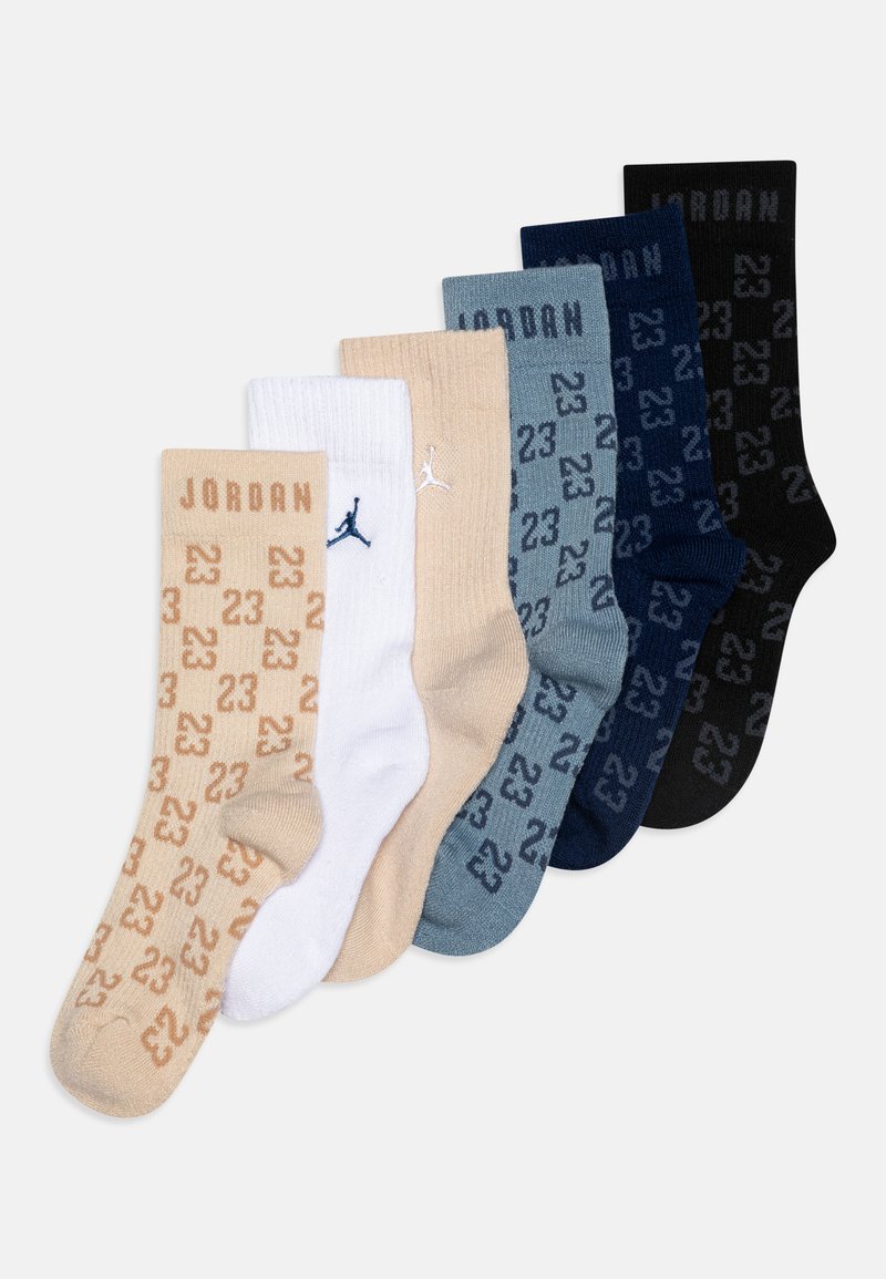 Jordan MONOGRAM ESSENTIAL CREW UNISEX 6 PACK - Socks - legend light ...