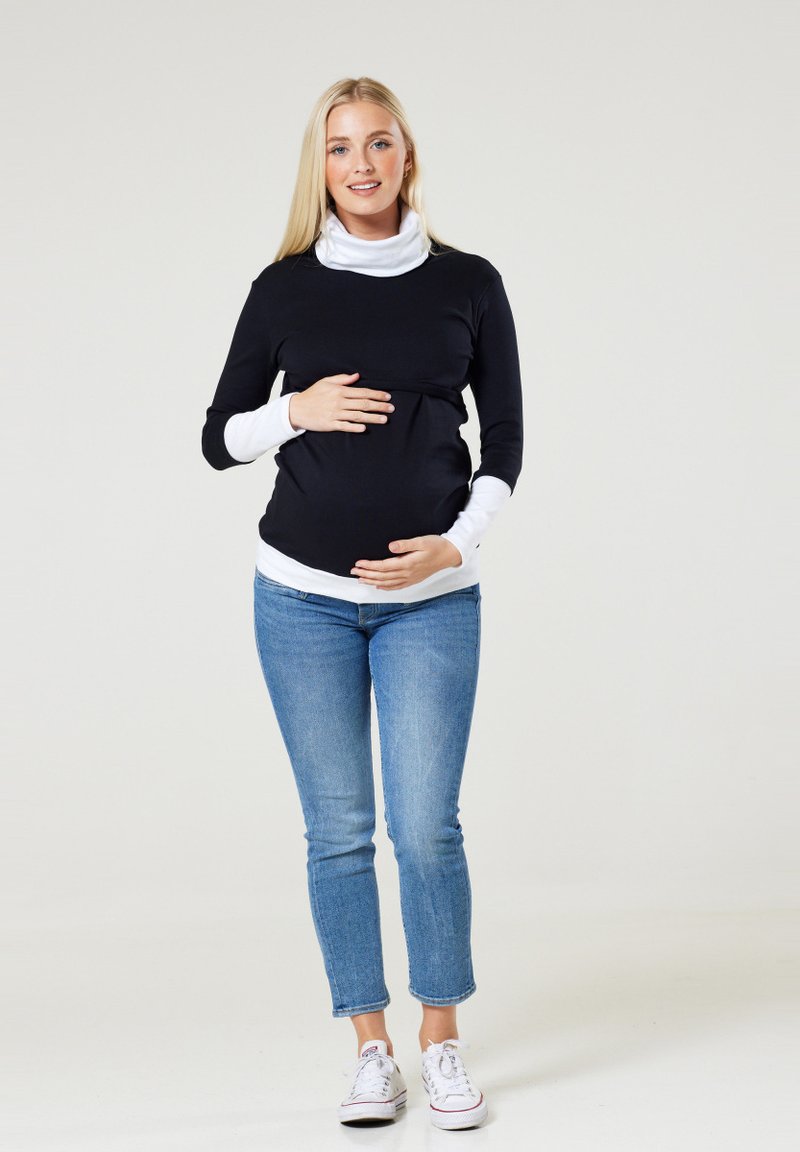 Chelsea Clark Sweatshirt - black white/noir - ZALANDO.BE