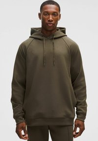 lululemon SMOOTH SPACER - Sweat à capuche - olive brown/vert - ZALANDO.FR