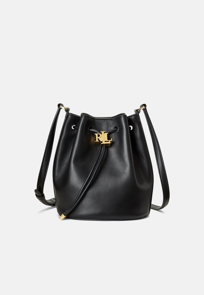 Lauren Ralph Lauren LEATHER MEDIUM ANDIE DRAWSTRING BAG - Geantă ...