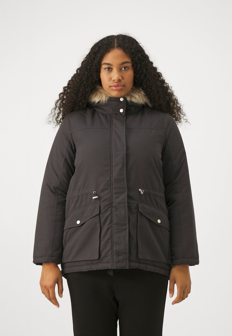 ONLY Carmakoma CARLUCIA - Winter coat - blue graphite/dark blue ...