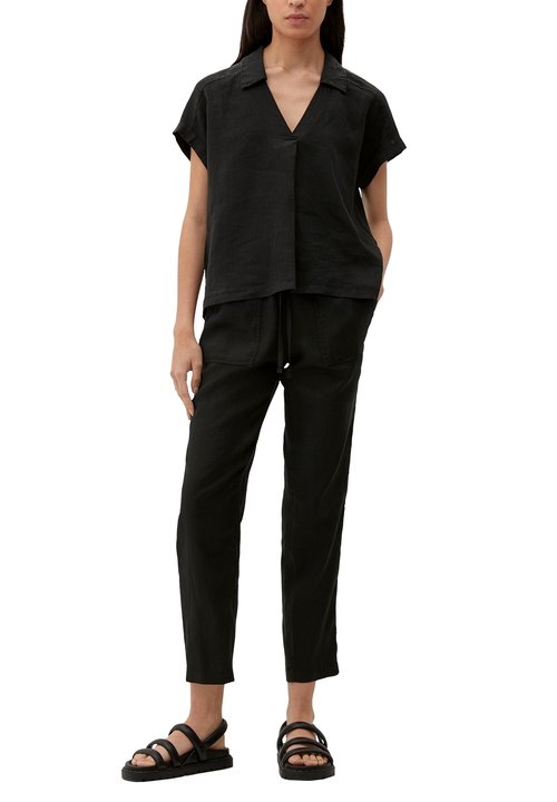 QS IM BOXY FIT - Bluse - schwarz - Zalando.ch