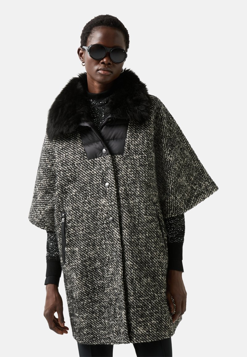 Bogner Cape - schwarz off white/black - Zalando.ie