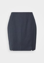 Bruuns Bazaar BLUESTAR SUSAN - Mini skirt - blue pinstripe/blue ...