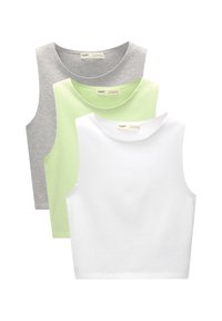 PULL&BEAR TRIPACK - Débardeur - neon green/vert fluo - ZALANDO.FR