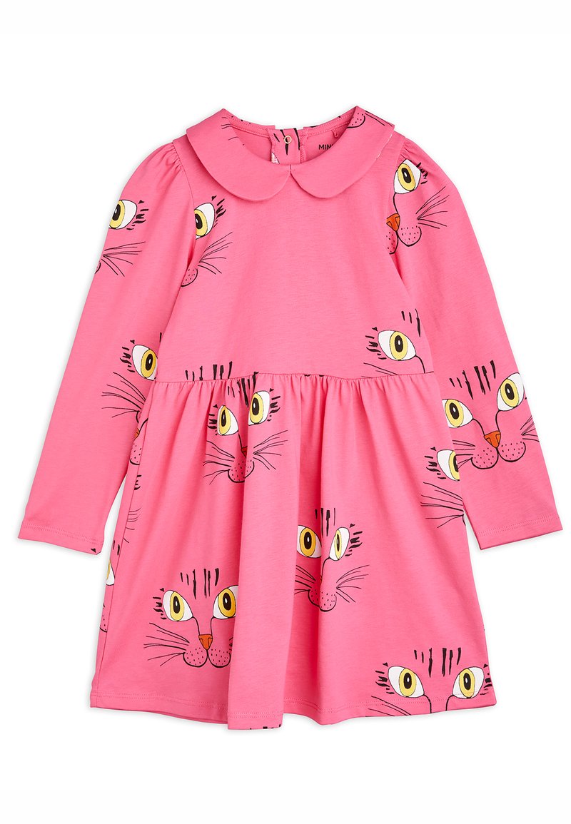 Mini Rodini CAT FACE DRESS - Robe en jersey - pink/rose - ZALANDO.FR