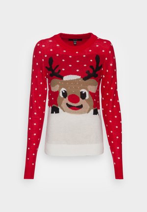 Vero Moda VMICELAND XMAS - Strickpullover - chinese red/rot - Zalando.ch