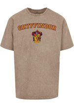 ABSOLUTE CULT HARRY POTTER - HOGWARTS GRYFFINDOR CREST ACID WASHED ...