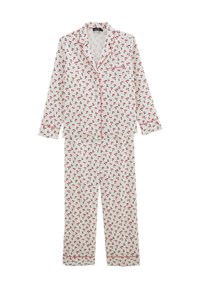 Monoprix SET - Pyjama - ecru/gris clair - ZALANDO.FR