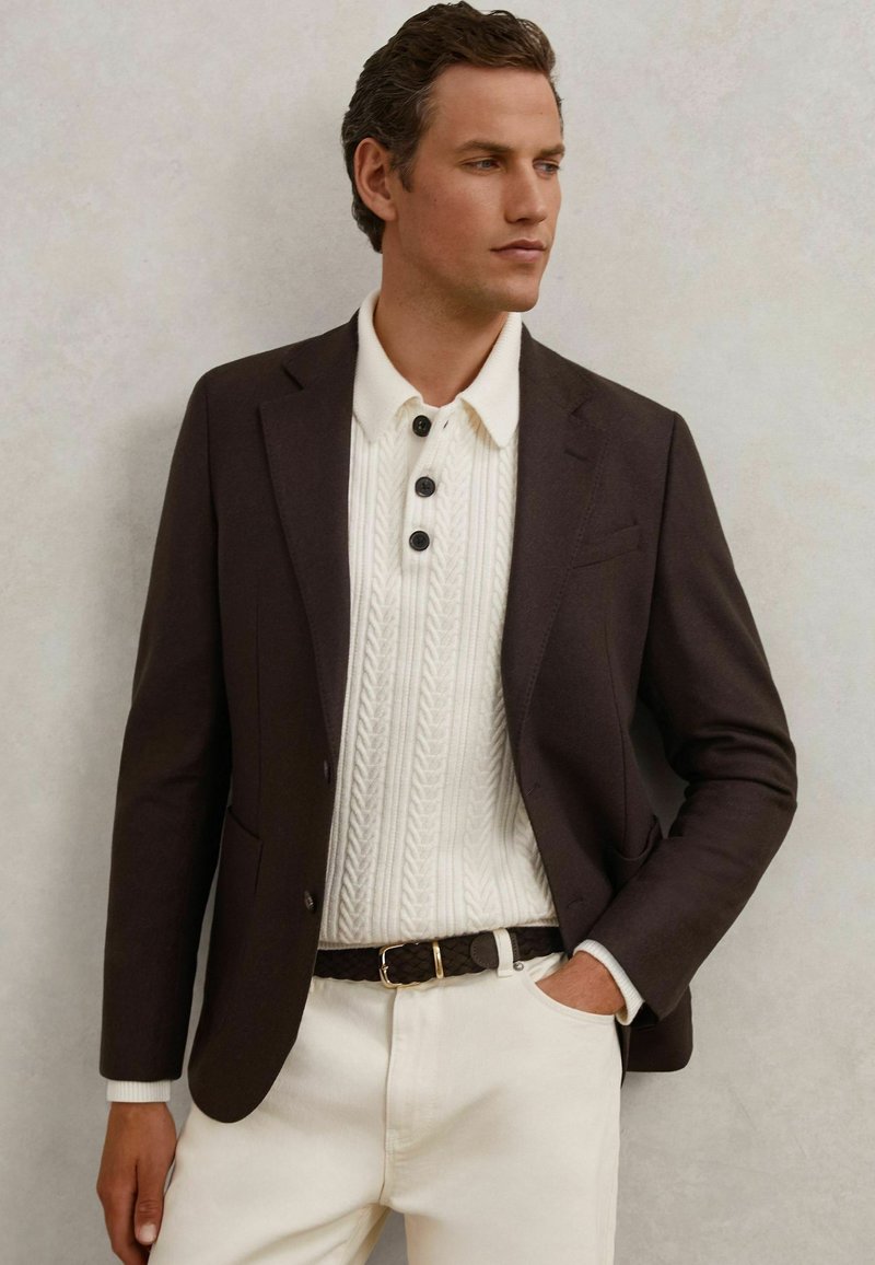 Reiss JESSE - Fletbælter - dark brown/mørkebrun - Zalando.dk