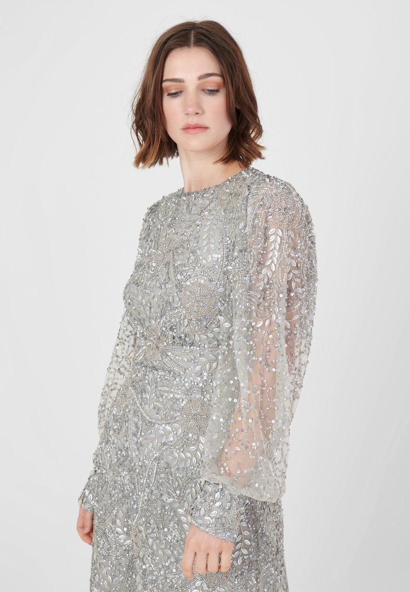 Maryisa EMBELLISHED - Cocktail dress / Party dress - light grey/grey ...