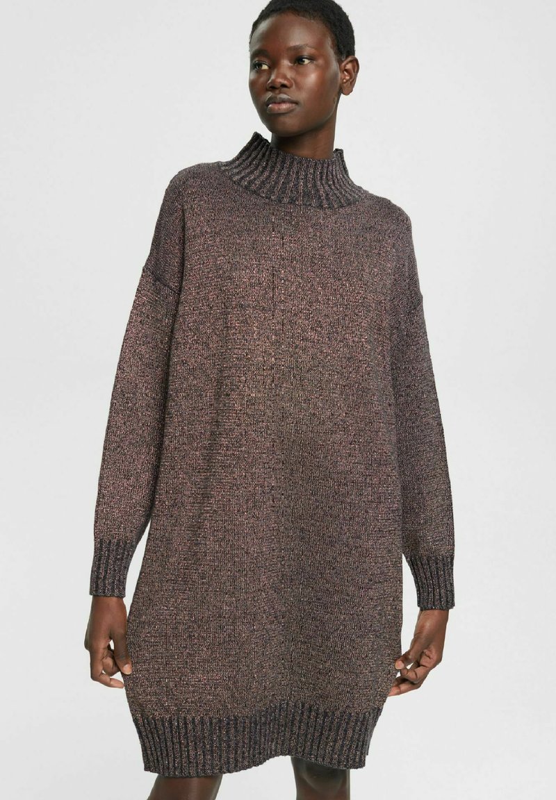 edc by Esprit Gebreide jurk - black/zwart - Zalando.be