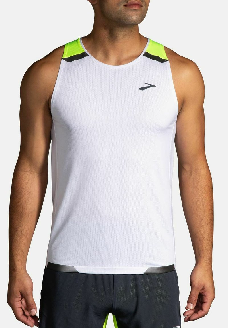Brooks Run Visible Tank - Top - white asphalt nightlife/white - Zalando.ie