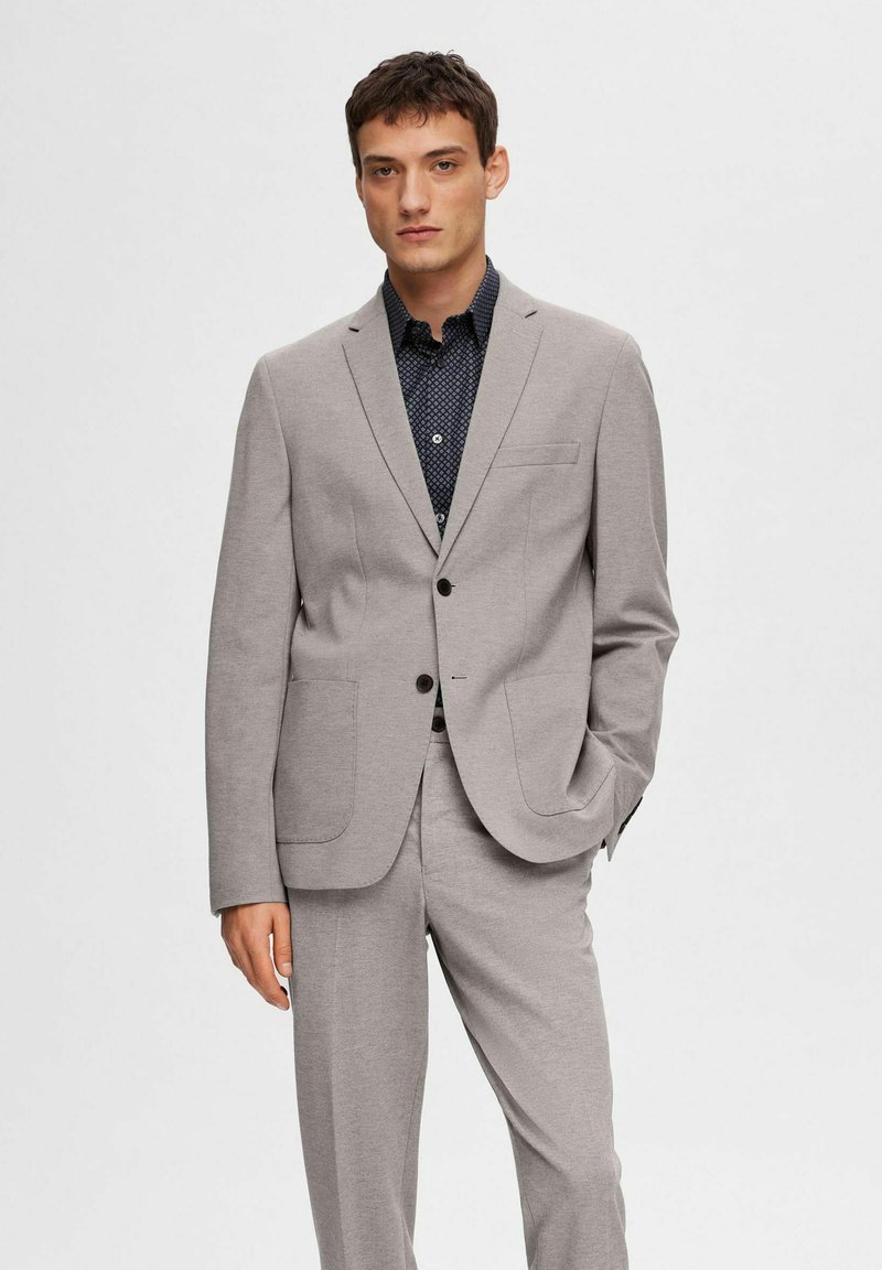 Selected Homme Sakko - light grey melange/grau - Zalando.at