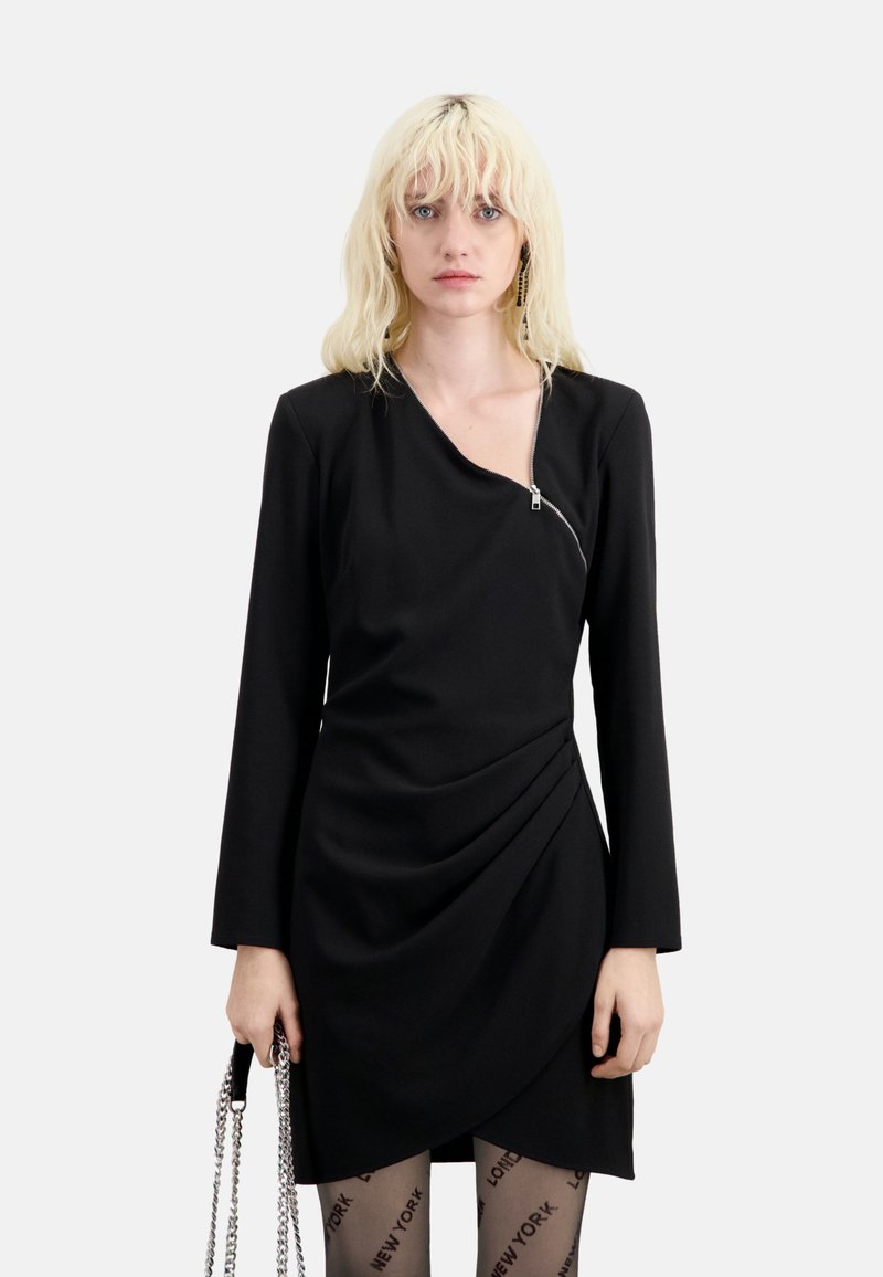 The Kooples SHORT WITH ZIPPER - Day dress - black - Zalando.de