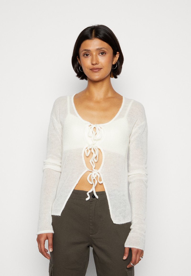 Weekday THEA CARDIGAN - Chaqueta de punto - white light/blanco - Zalando.es