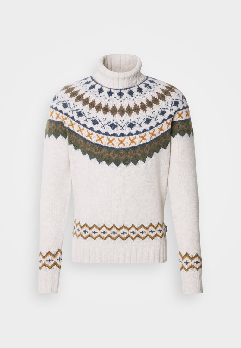 Barbour ROOSE FAIR ISLE ROLLNECK KNITTED JUMPER - Jumper - whisper ...
