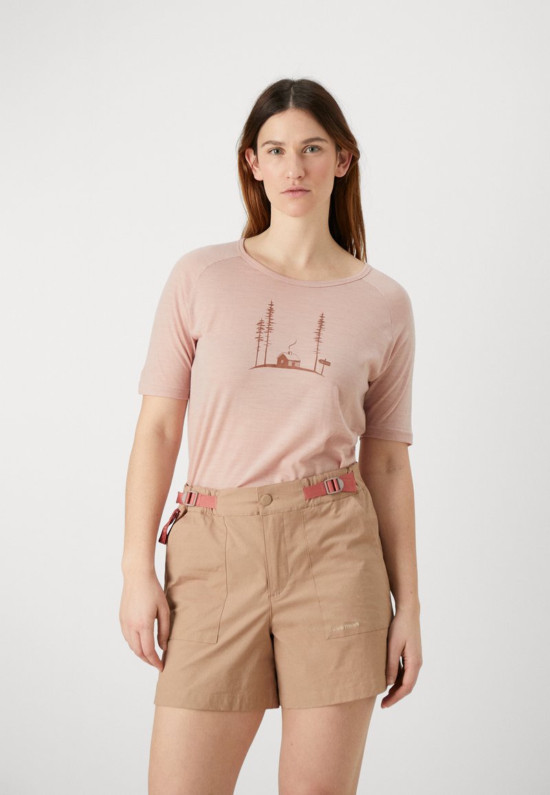 Kari Traa Ane Short Sleeve Print T Shirt Rosa Light Pink Zalando