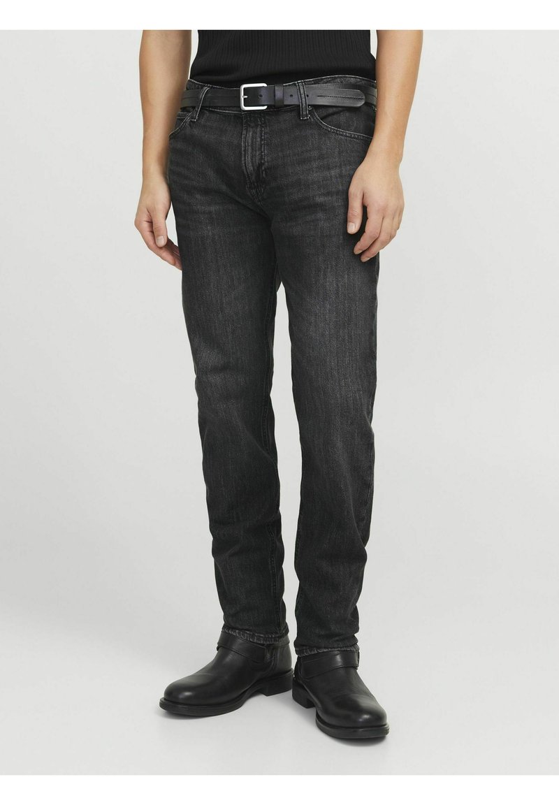 Jack & Jones CLARK - Jeansy Zwężane/czarny denim - Zalando.pl