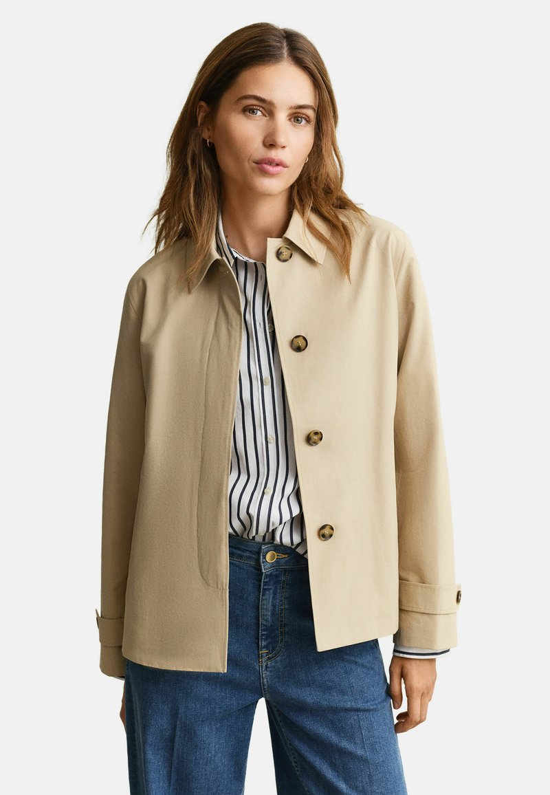 GANT CAR - Waterproof jacket - oat beige/beige - Zalando