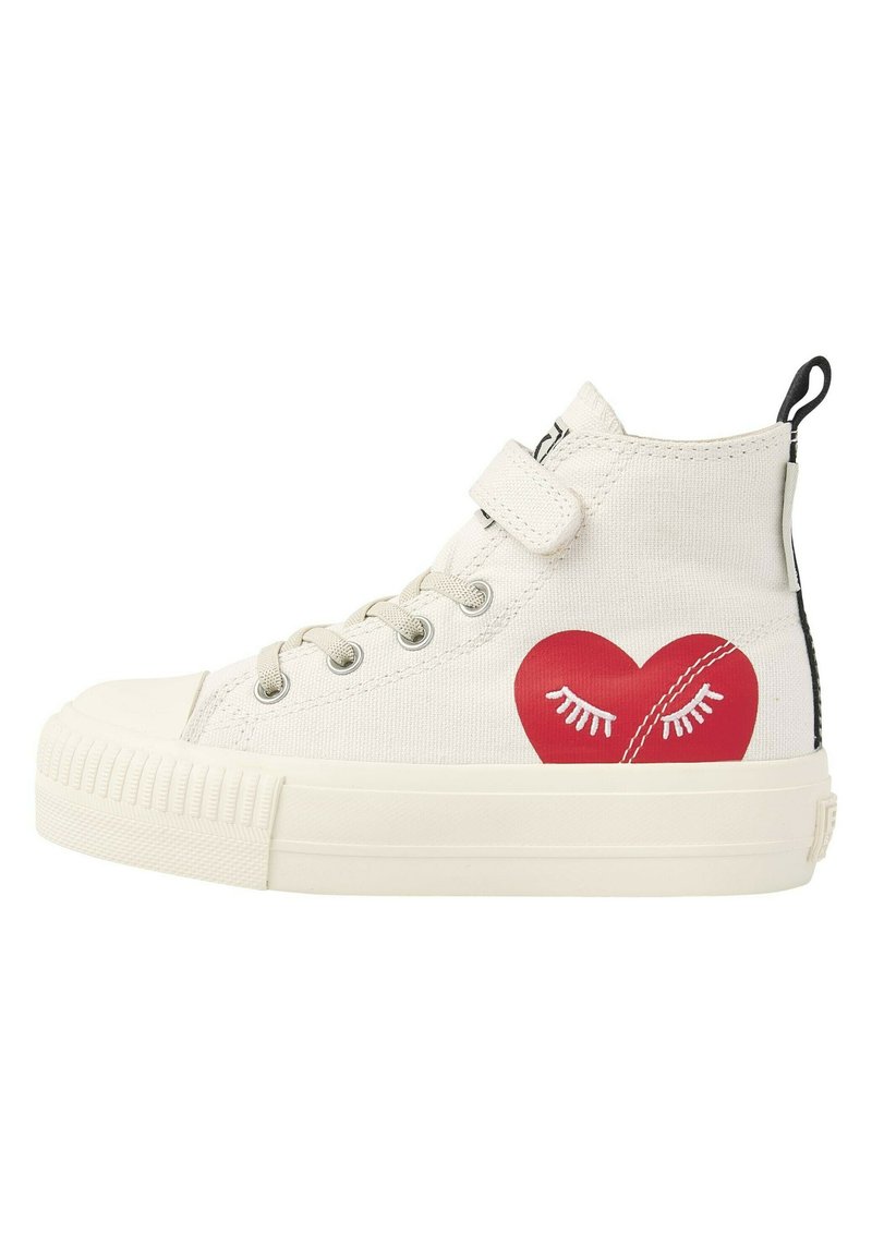 British Knights KAYA MID - Sneakers hoog - off white/red heart/off ...