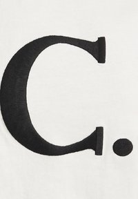 CALLI C EMBROIDERED - T-shirt print - white black emb/wit - Zalando.nl