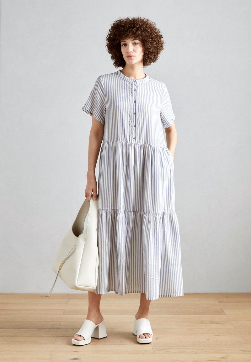 Lollys Laundry MIDI DRESS - Shirt dress - light blue - Zalando.ie