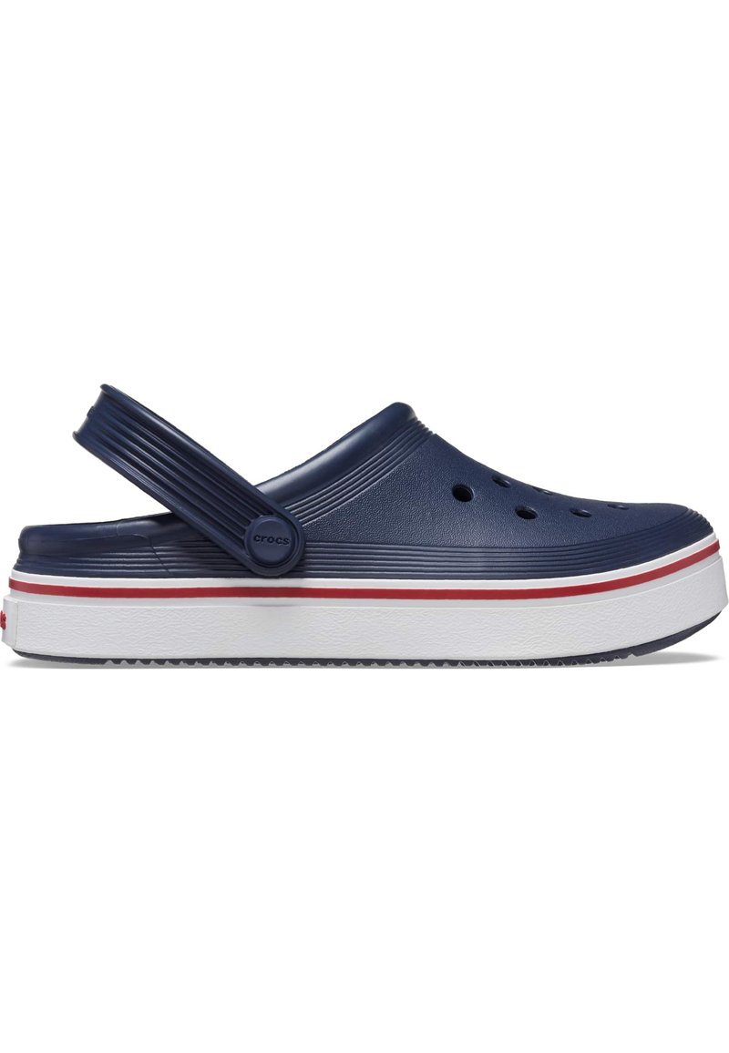 Crocs OFF COURT CLOG - Chanclas de baño - navy pepper/multicolor ...