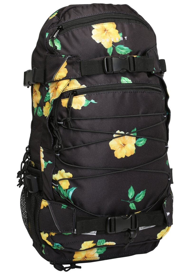 Forvert Rucksack - black hibiscus/black - Zalando.de