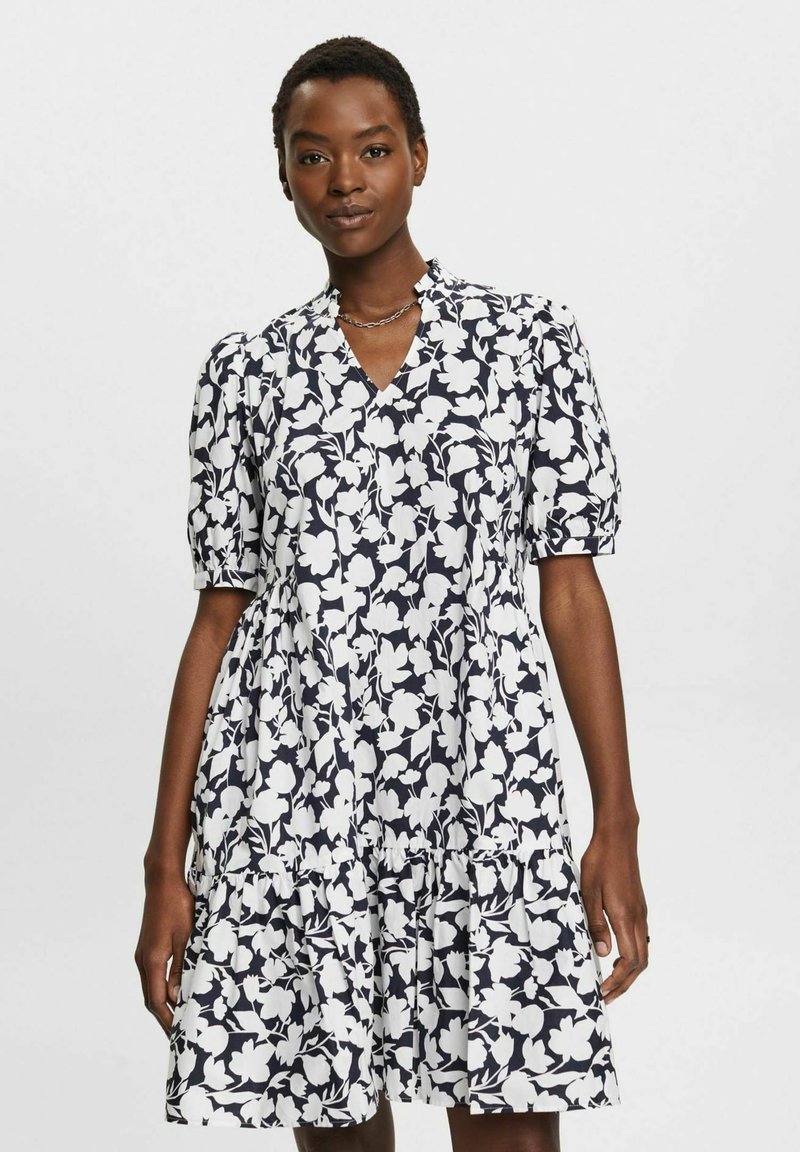 Esprit Collection Robe de jour - navy/bleu marine - ZALANDO.FR