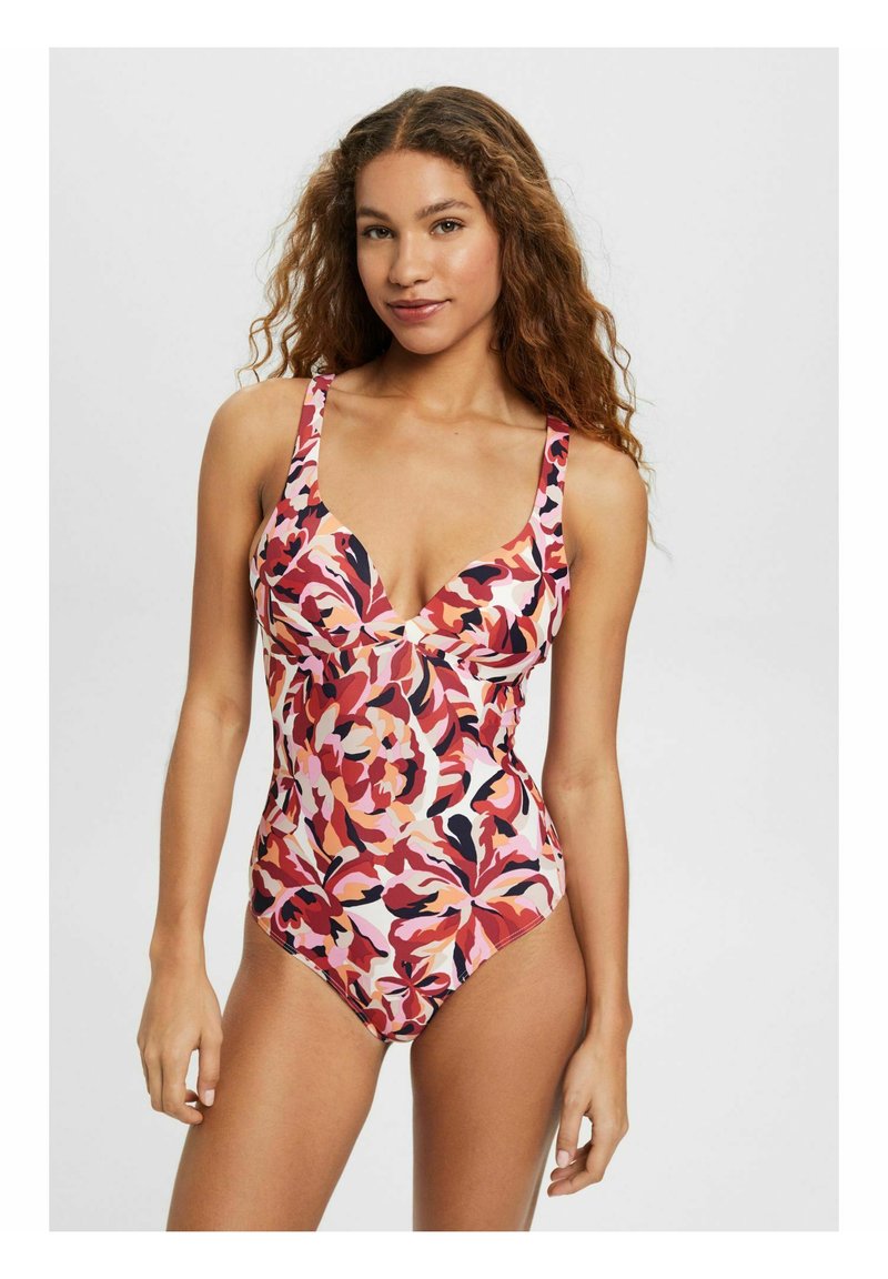 Esprit Badeanzug - dark red/dunkelrot - Zalando.de