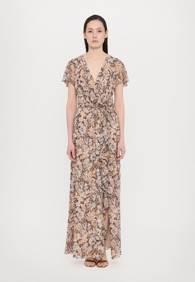 Lauren Ralph Lauren FARRYSH SHORT SLEEVE GOWN - Occasion wear - brown ...
