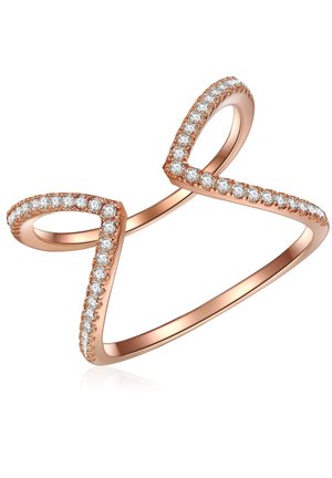Lulu & Jane ROSÉGOLD VERZIERT - Ring - roségold/roségoldfarben - Zalando.de