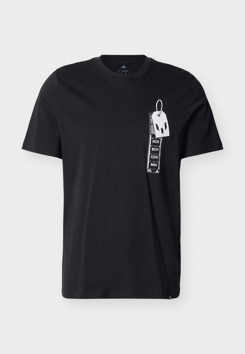 adidas Performance MESSI FUN GRAPHIC - Print T-shirt - black - Zalando.ie