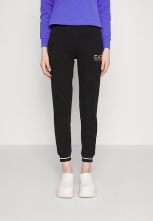 EA7 Emporio Armani TROUSER - Pantalones deportivos - black/sparkle/negro - Zalando.es